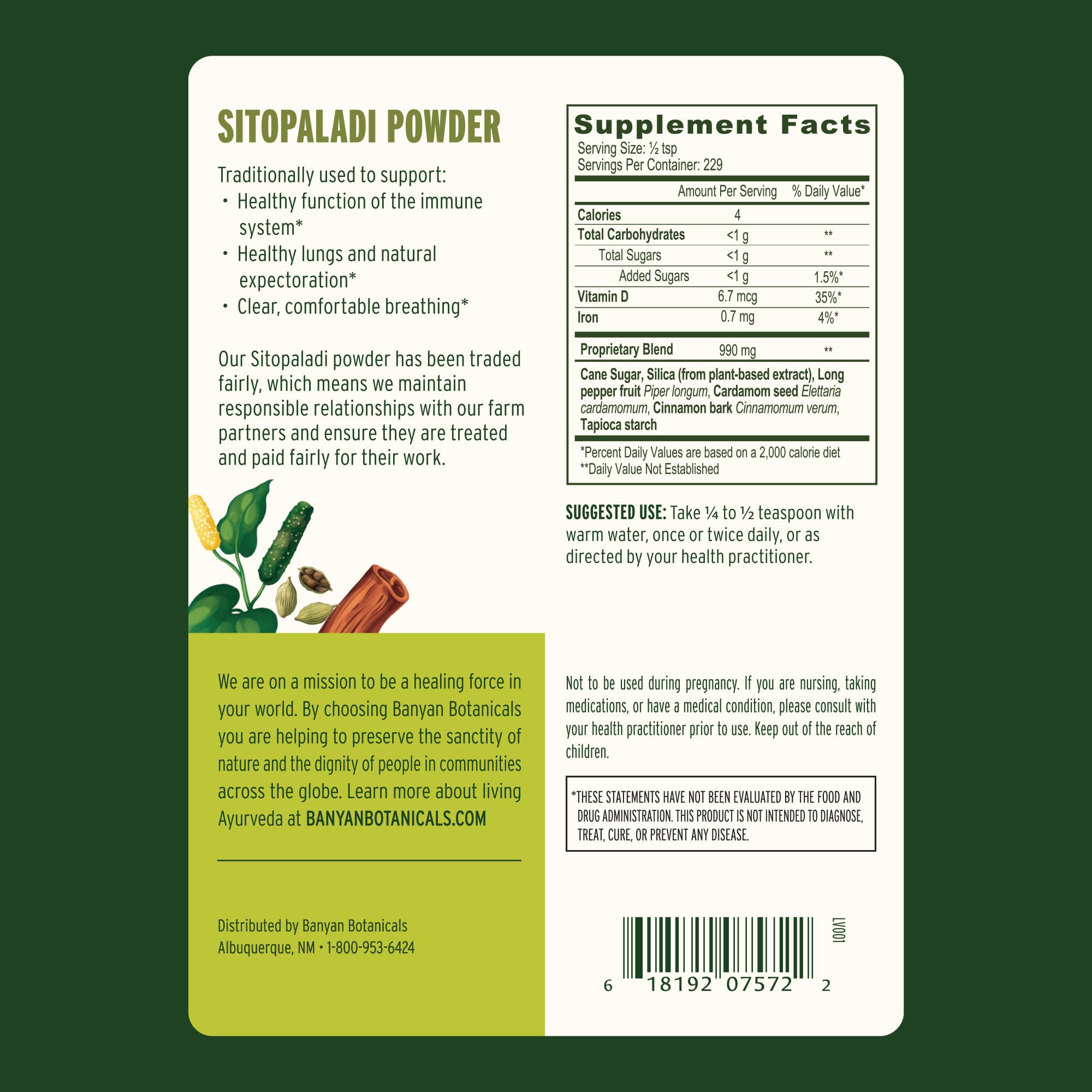 Vegan Sitopaladi powder benefits