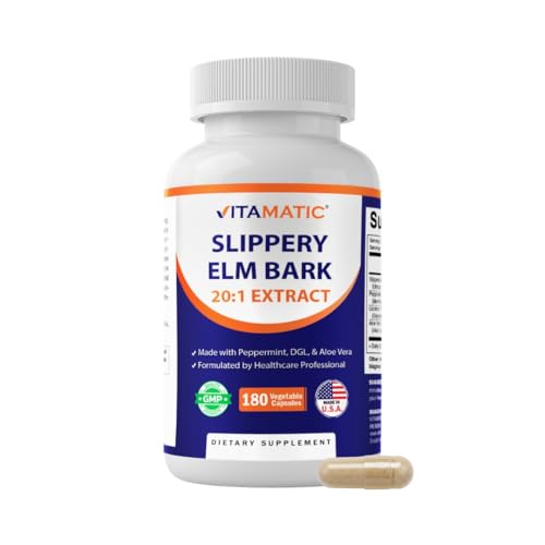 Vegan slippery elm bark supplement