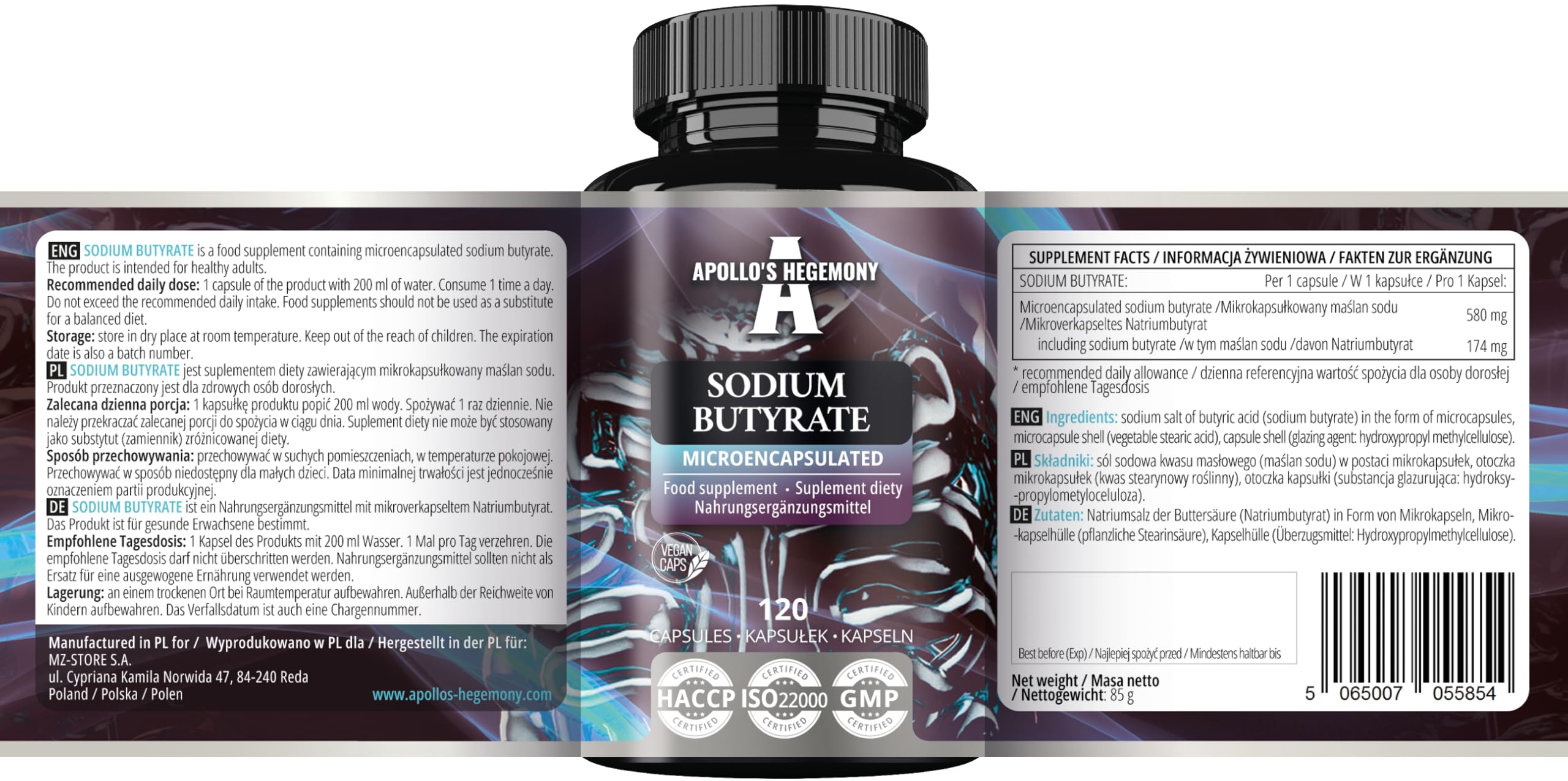 vegan sodium butyrate for digestion