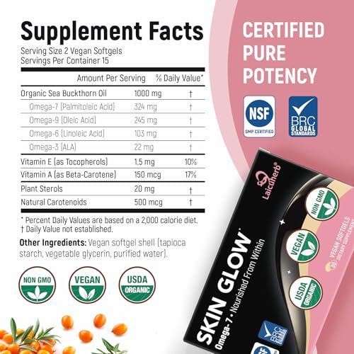 Vegan softgels for healthy skin