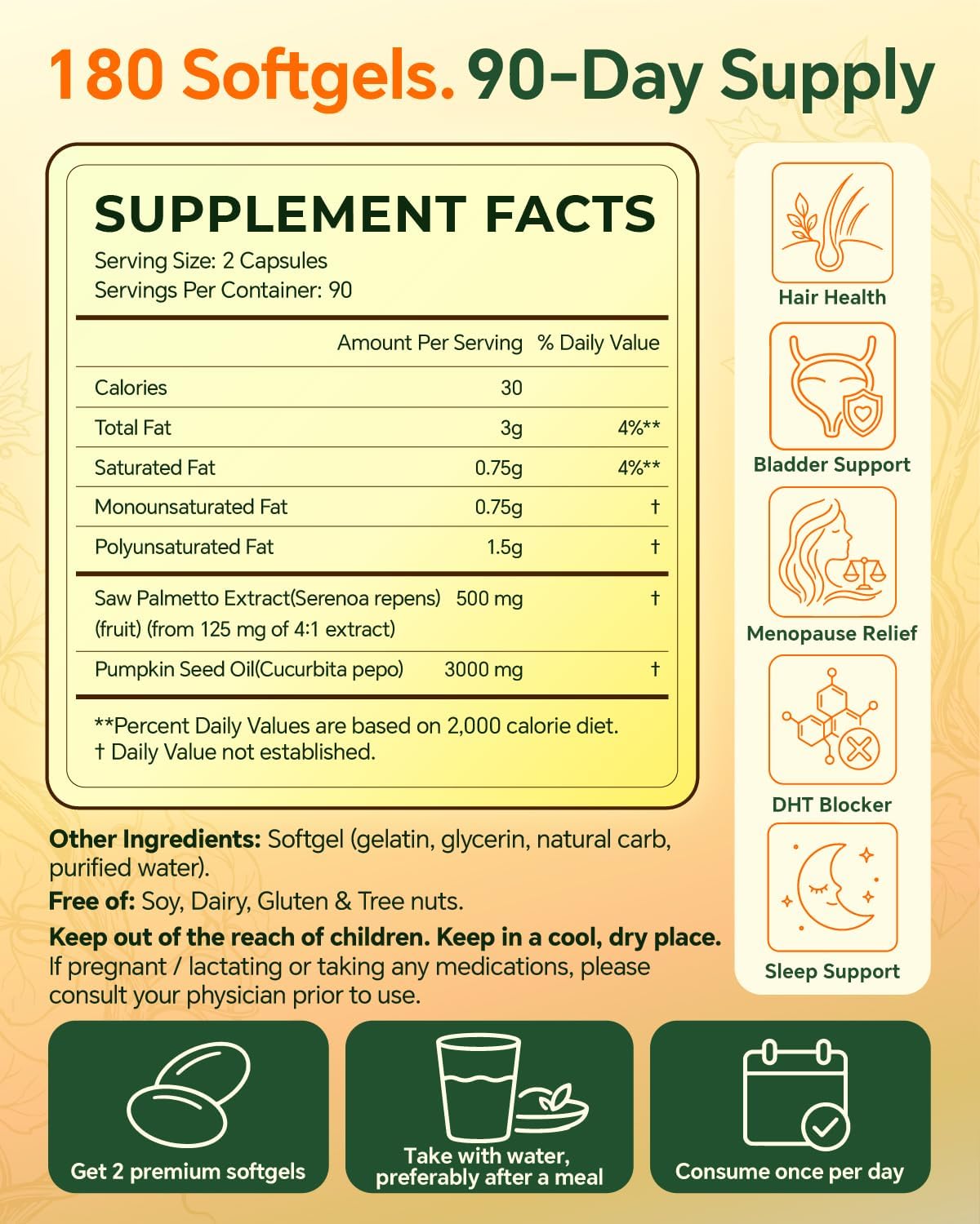 Vegan softgels with pumpkin seed oil
