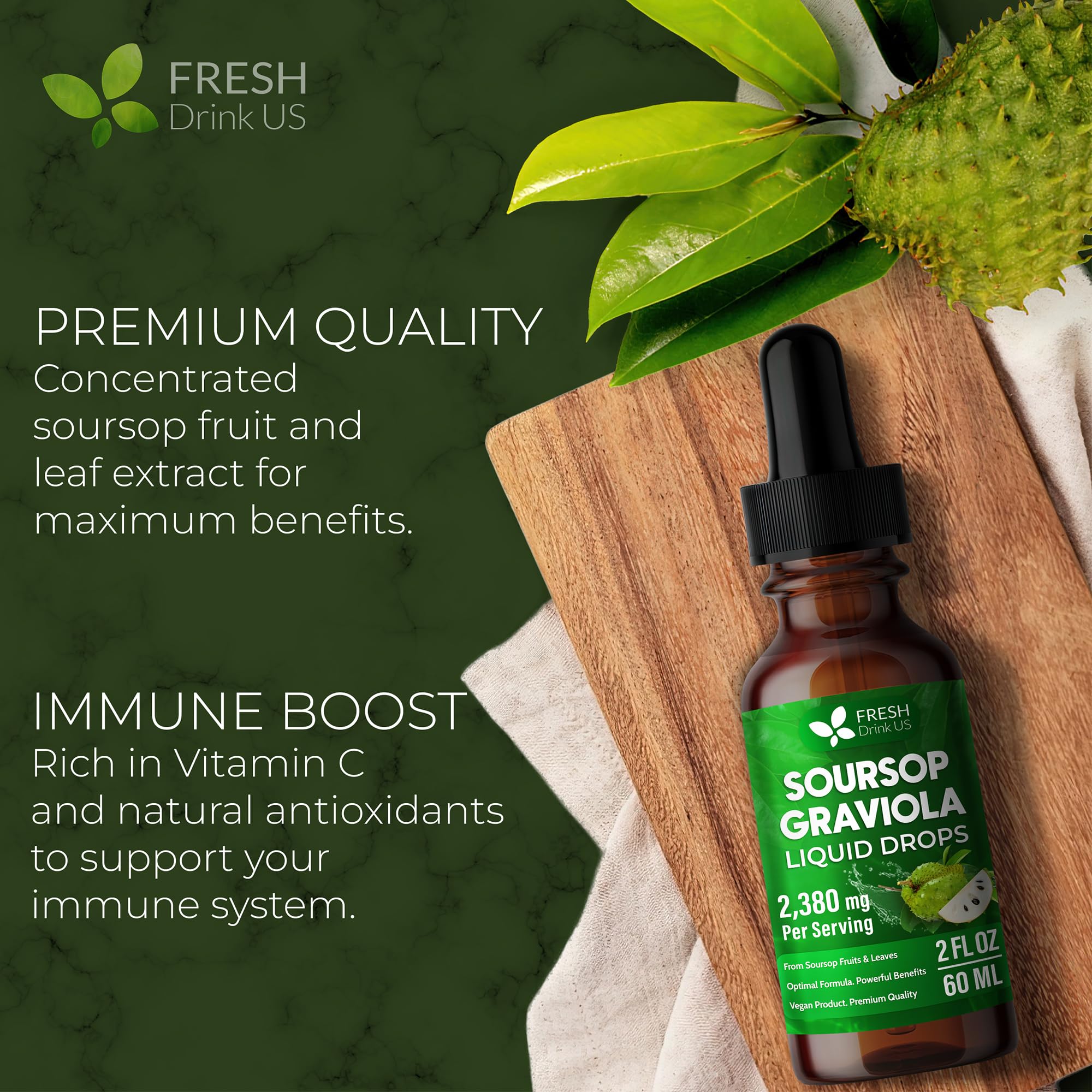 Vegan soursop extract for health