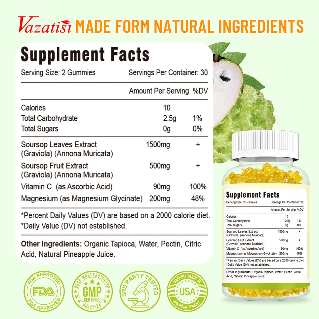 vegan soursop gummies for digestion