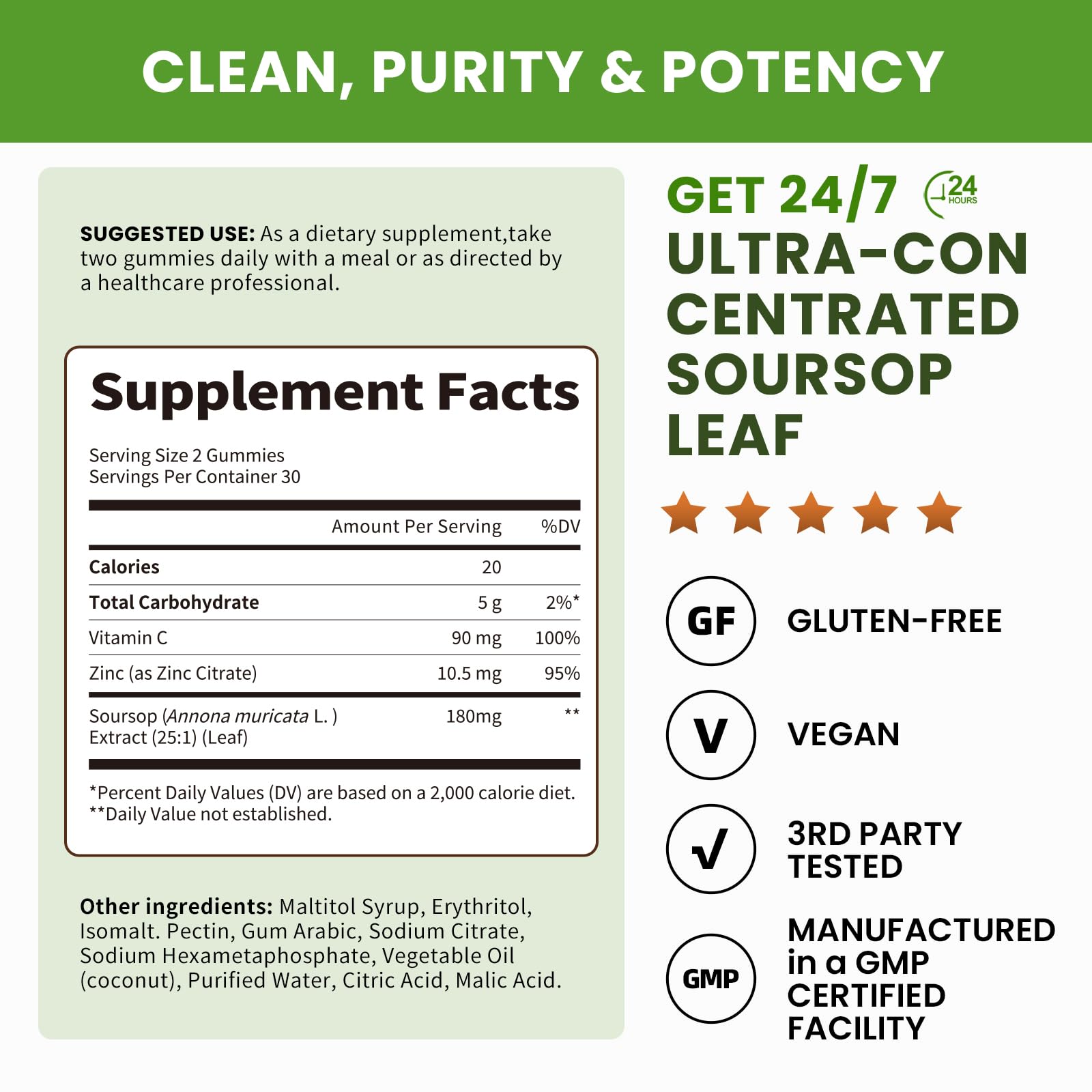 vegan soursop gummies for health