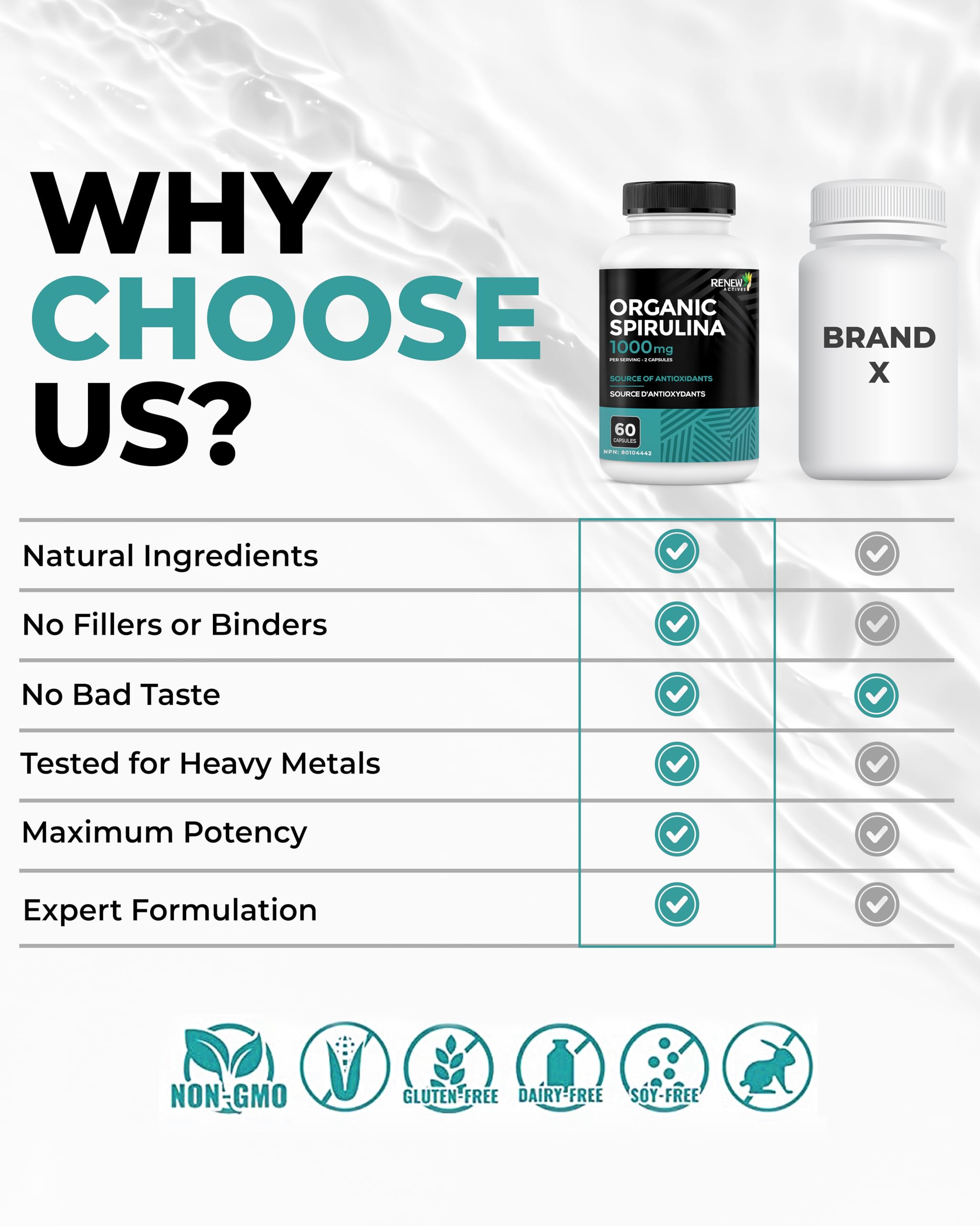 vegan spirulina capsules for nutrition
