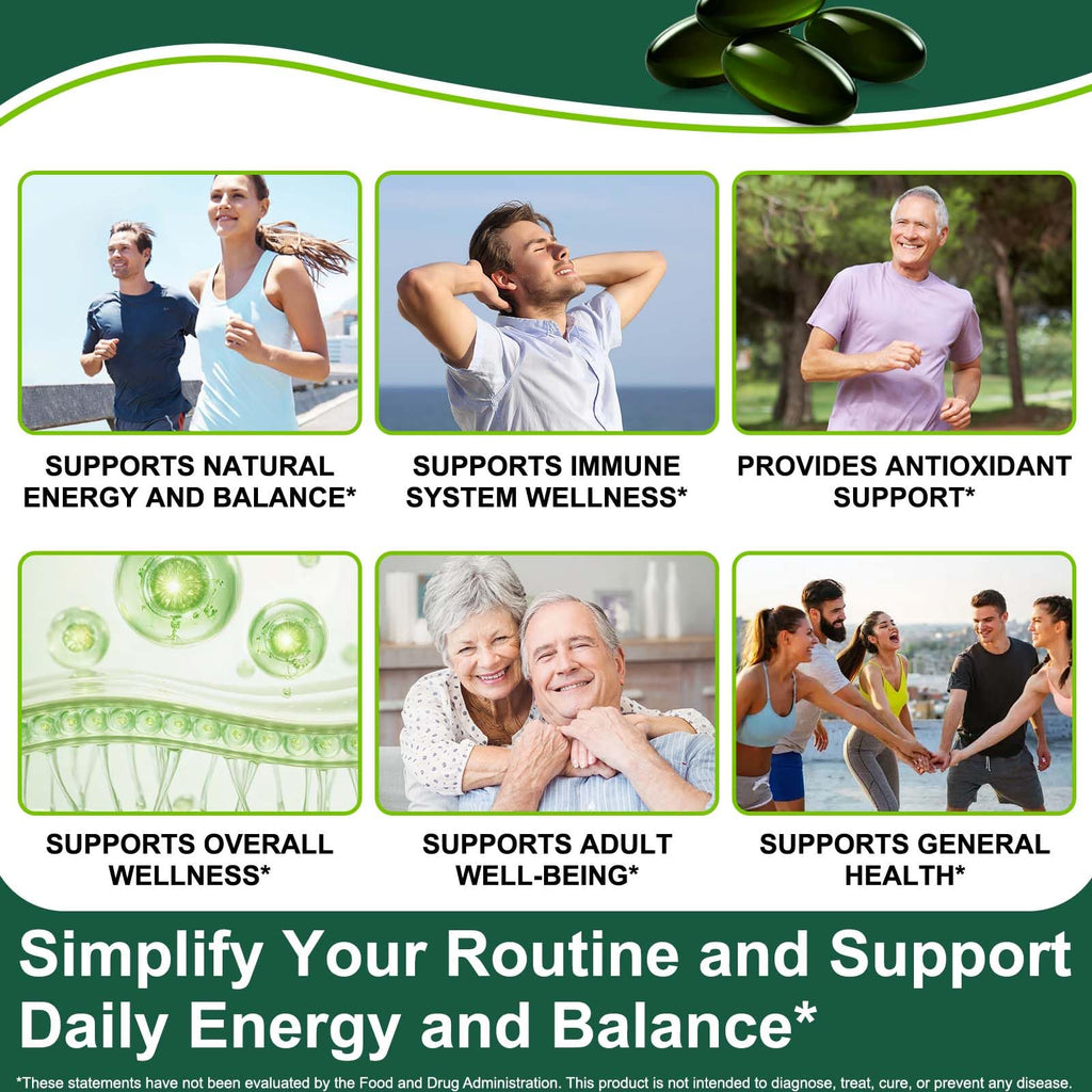 Vegan spirulina capsules for vitality