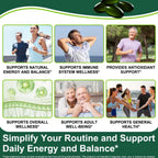 Vegan spirulina capsules for vitality
