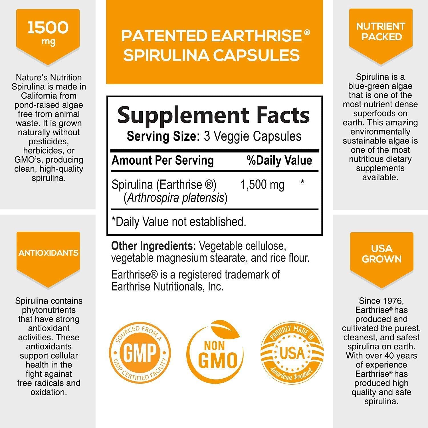 Vegan spirulina capsules for wellness