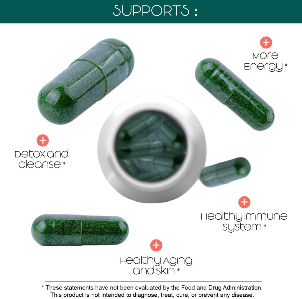 vegan spirulina & chlorella for wellness