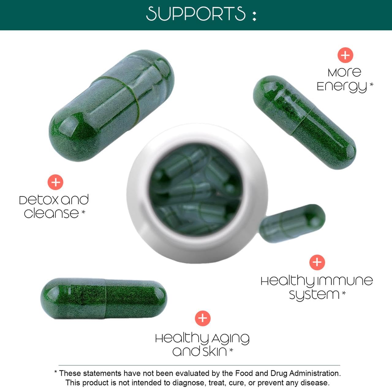 vegan spirulina & chlorella for wellness
