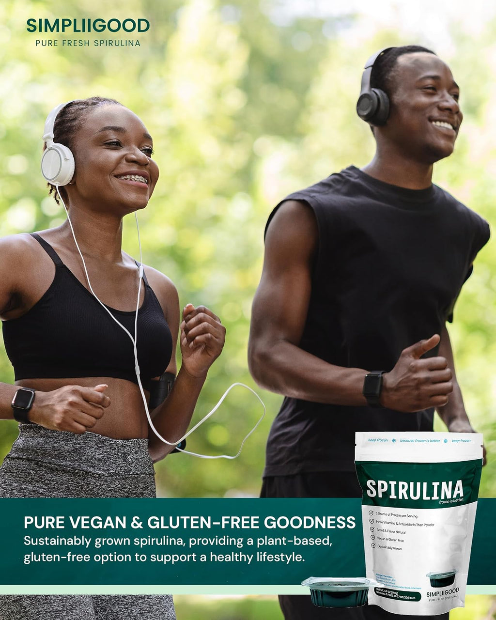 vegan spirulina cubes for protein