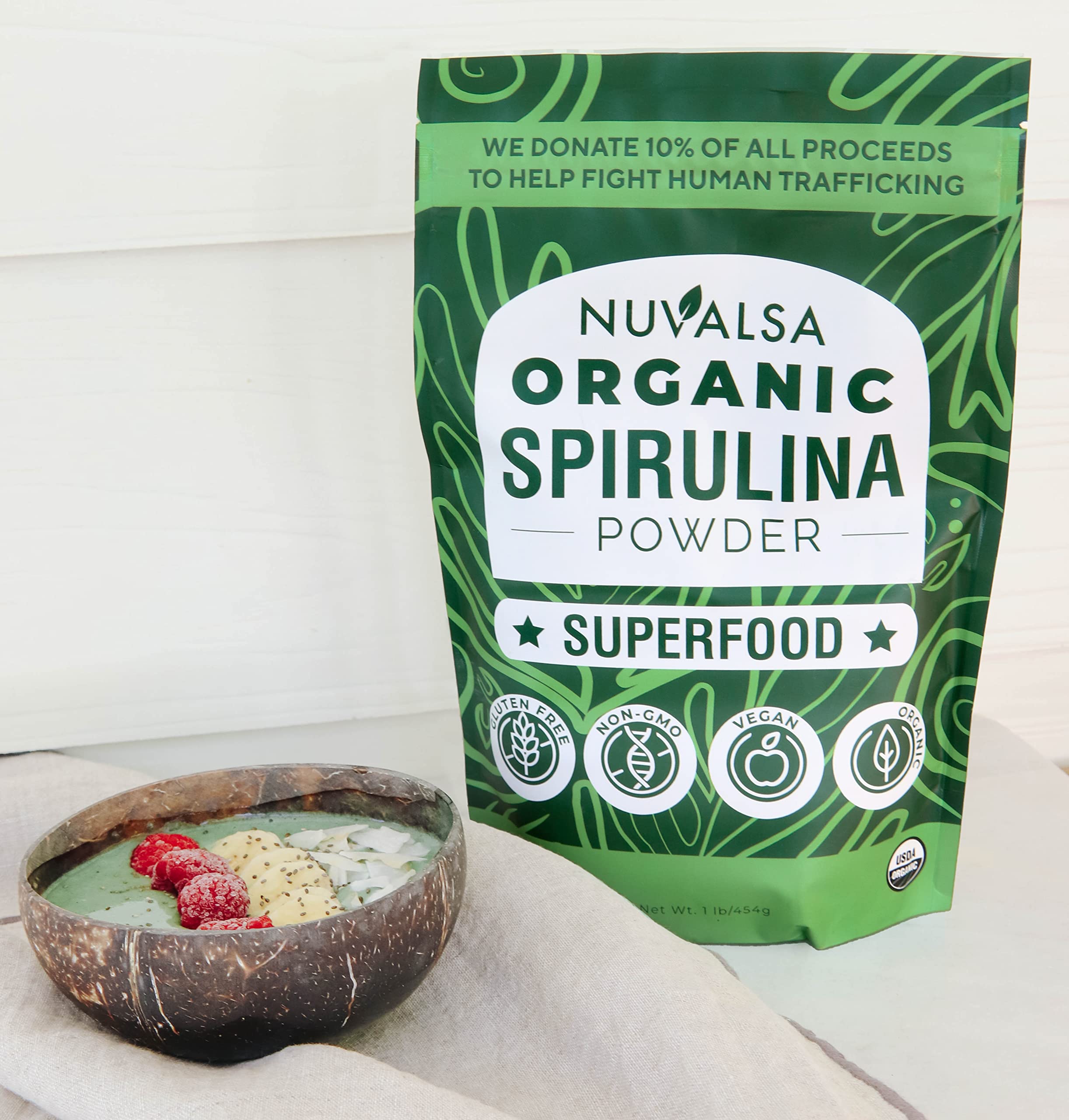 vegan spirulina for healthy lifestyle