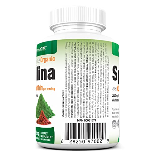 Vegan spirulina for healthy lifestyle