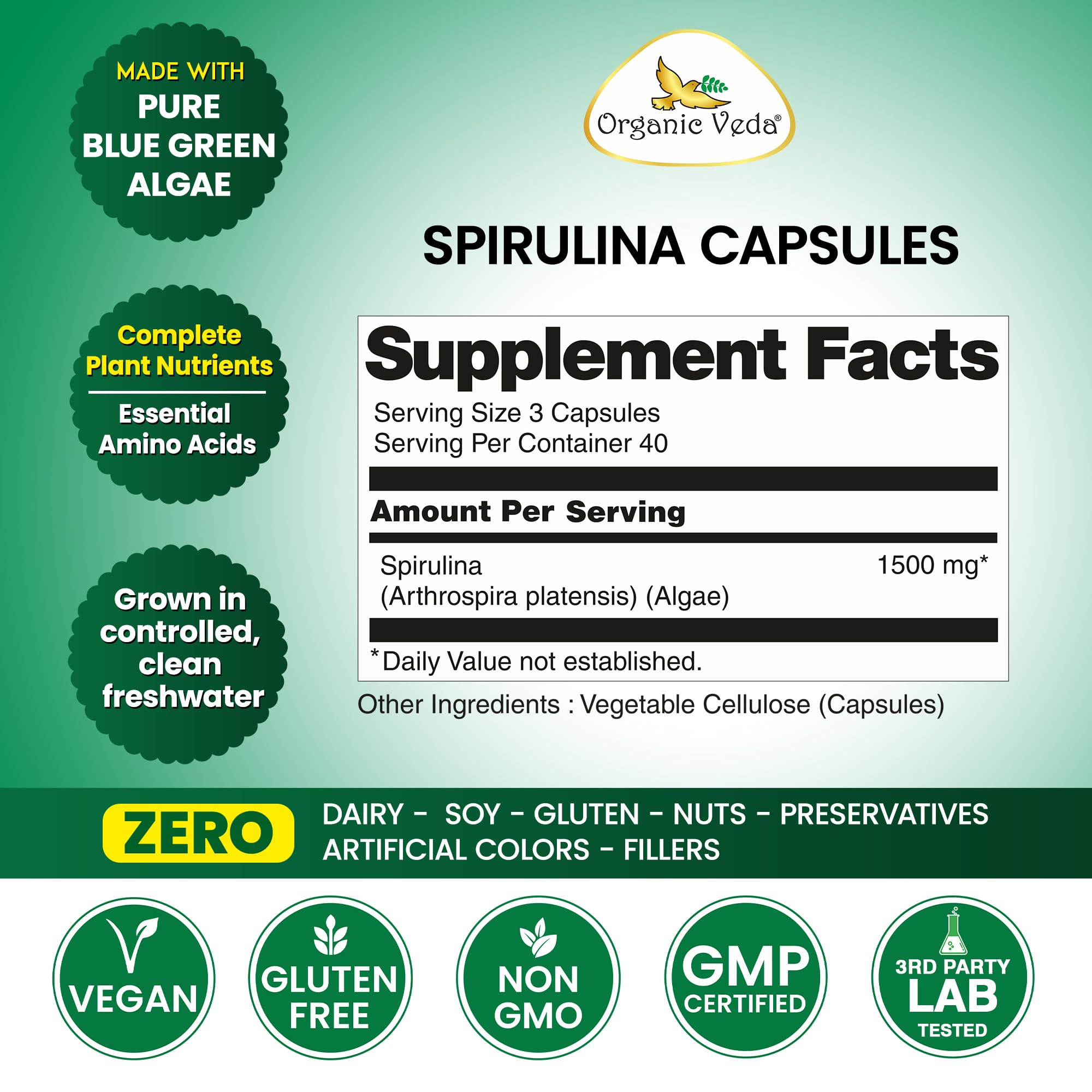 vegan spirulina for immune support
