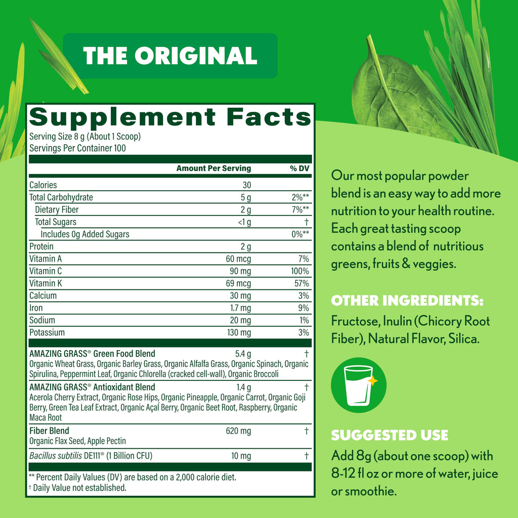 vegan spirulina super greens blend