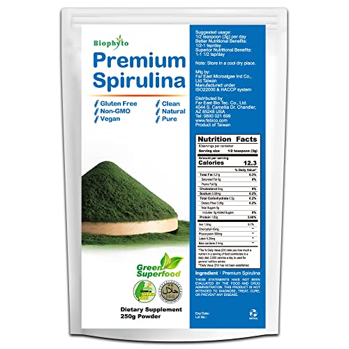 Vegan spirulina superfood for immunity