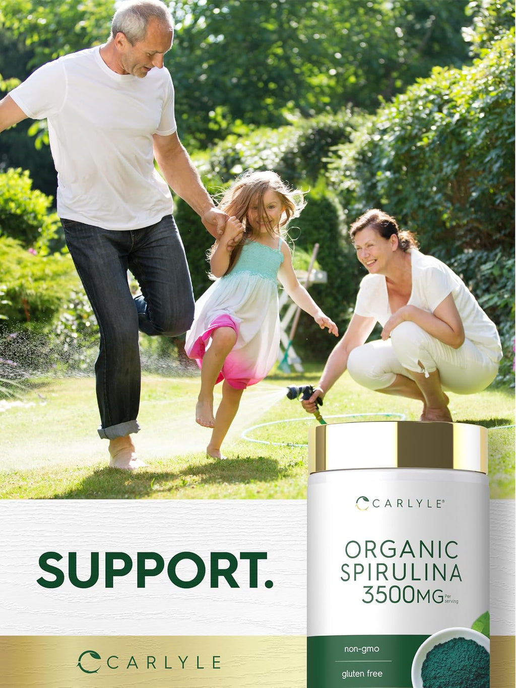 Vegan spirulina supplement for wellness