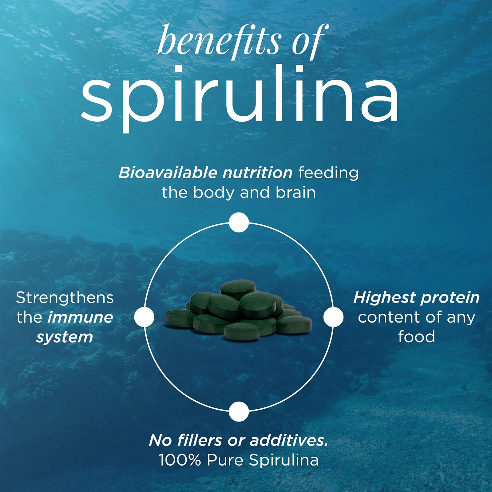 vegan spirulina tablets for prenatal DHA support