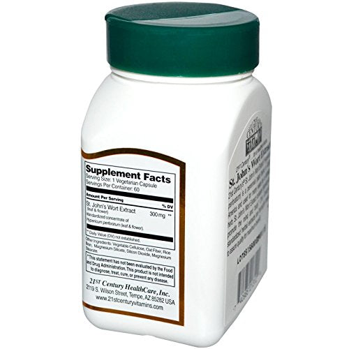 vegan st. john's wort capsules for health