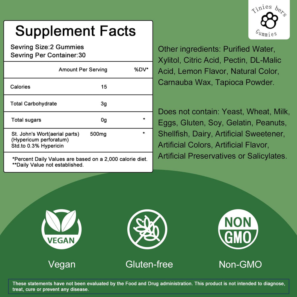 vegan st. john's wort for brain support