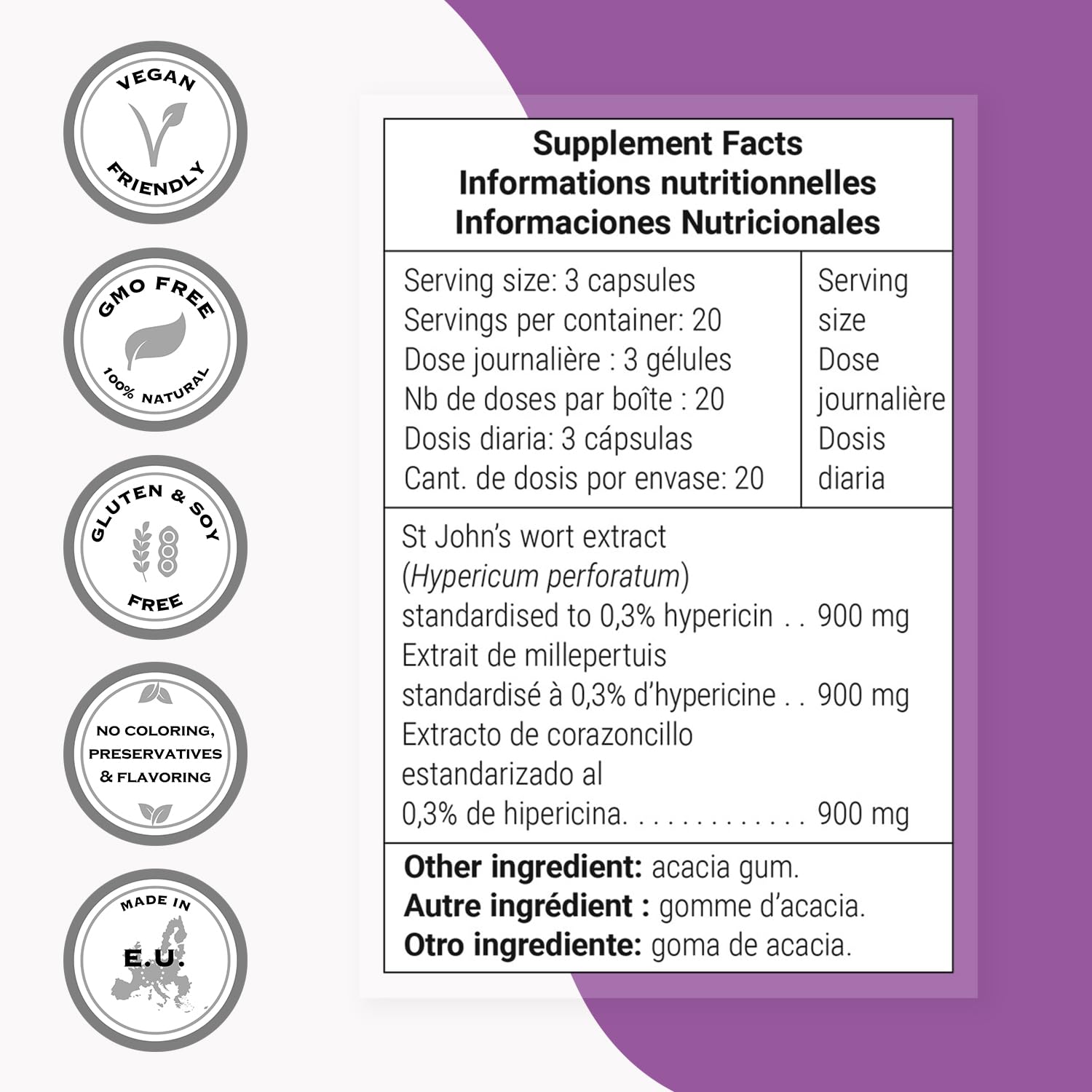 vegan st. john's wort supplement