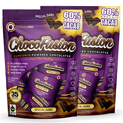 Vegan sugar-free curcumin chocolates