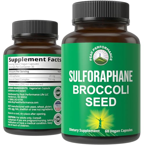 Vegan sulforaphane capsules for health