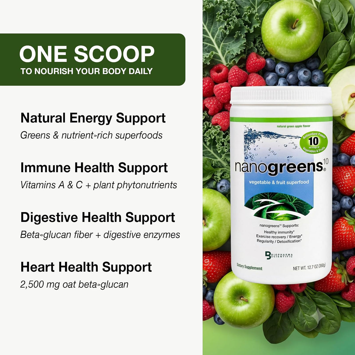 vegan superfood greens powder supplement