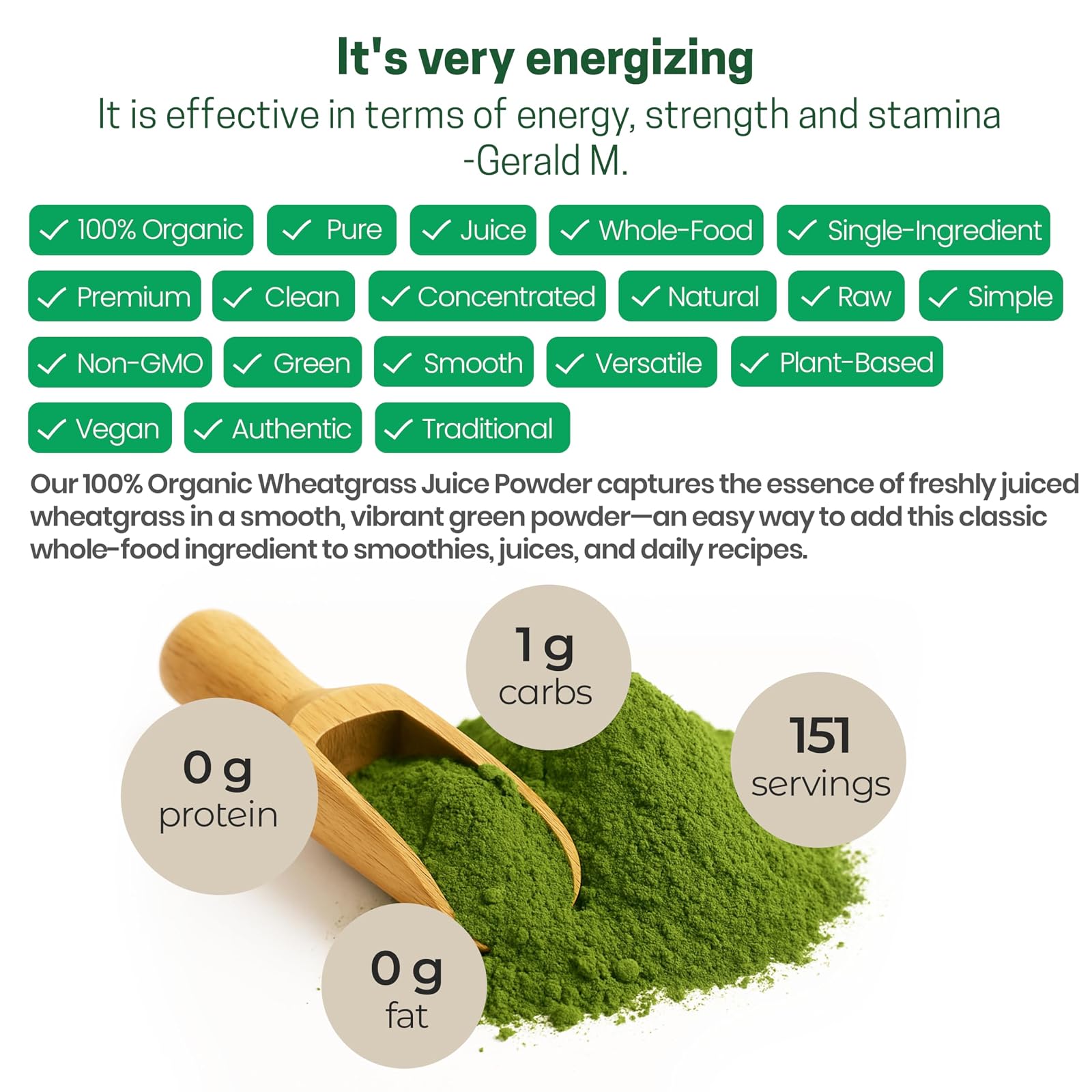 vegan superfood wheatgrass juice powder