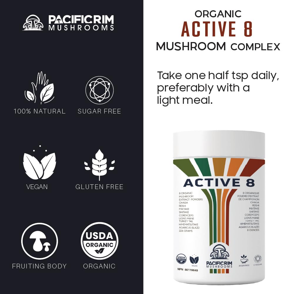 vegan supplement with mushrooms