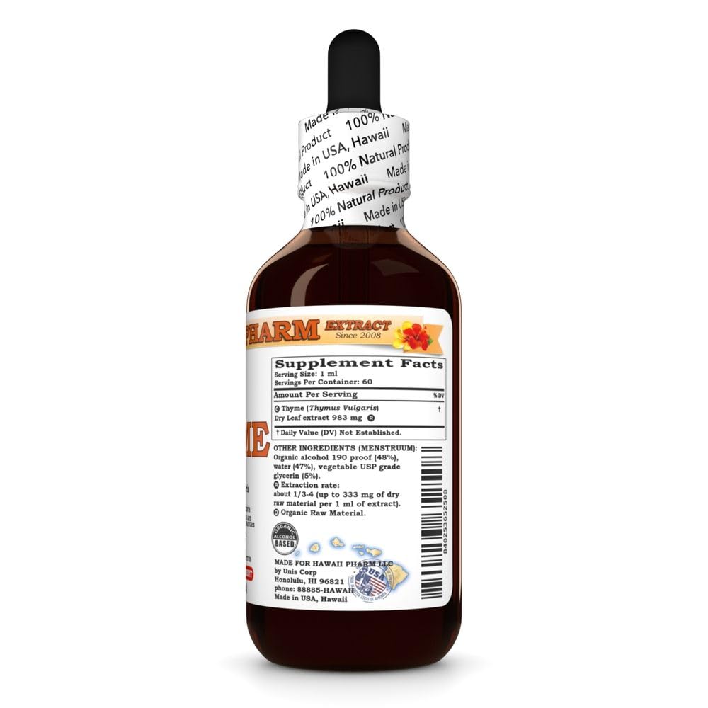 vegan thyme herbal supplement