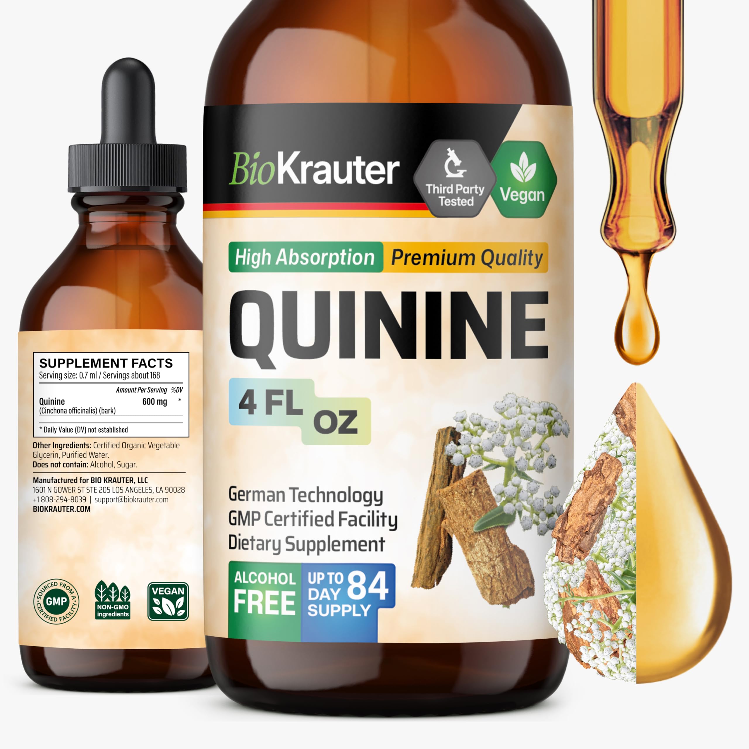 Vegan tincture for leg cramps