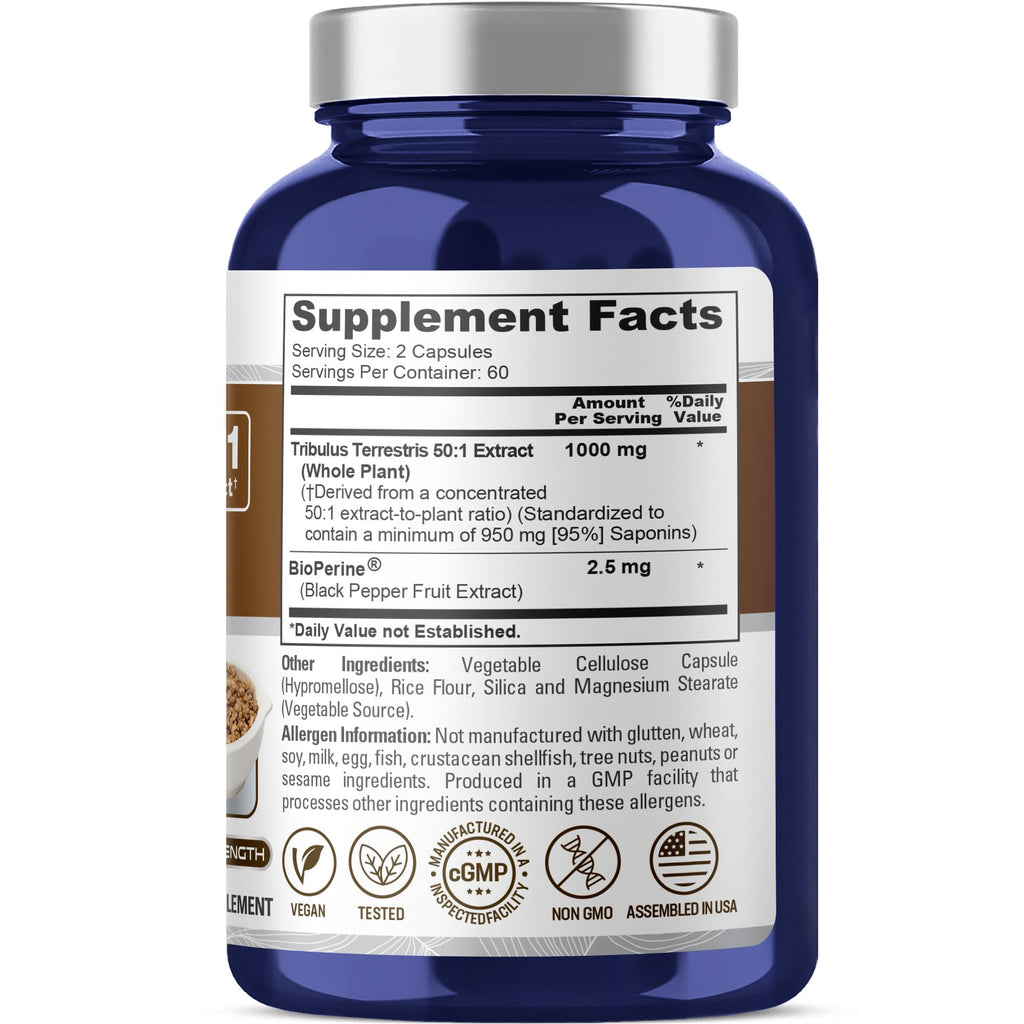 Vegan tribulus supplement for performance