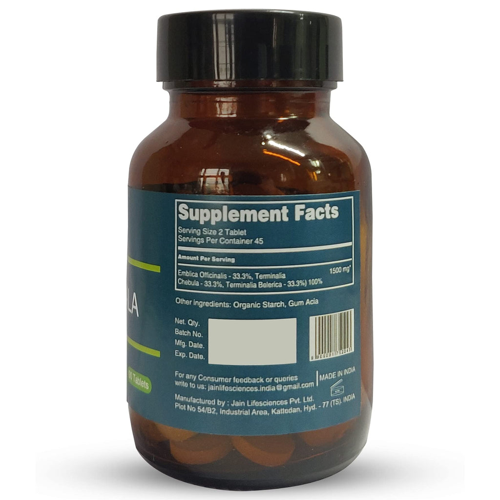 Vegan triphala for digestive health