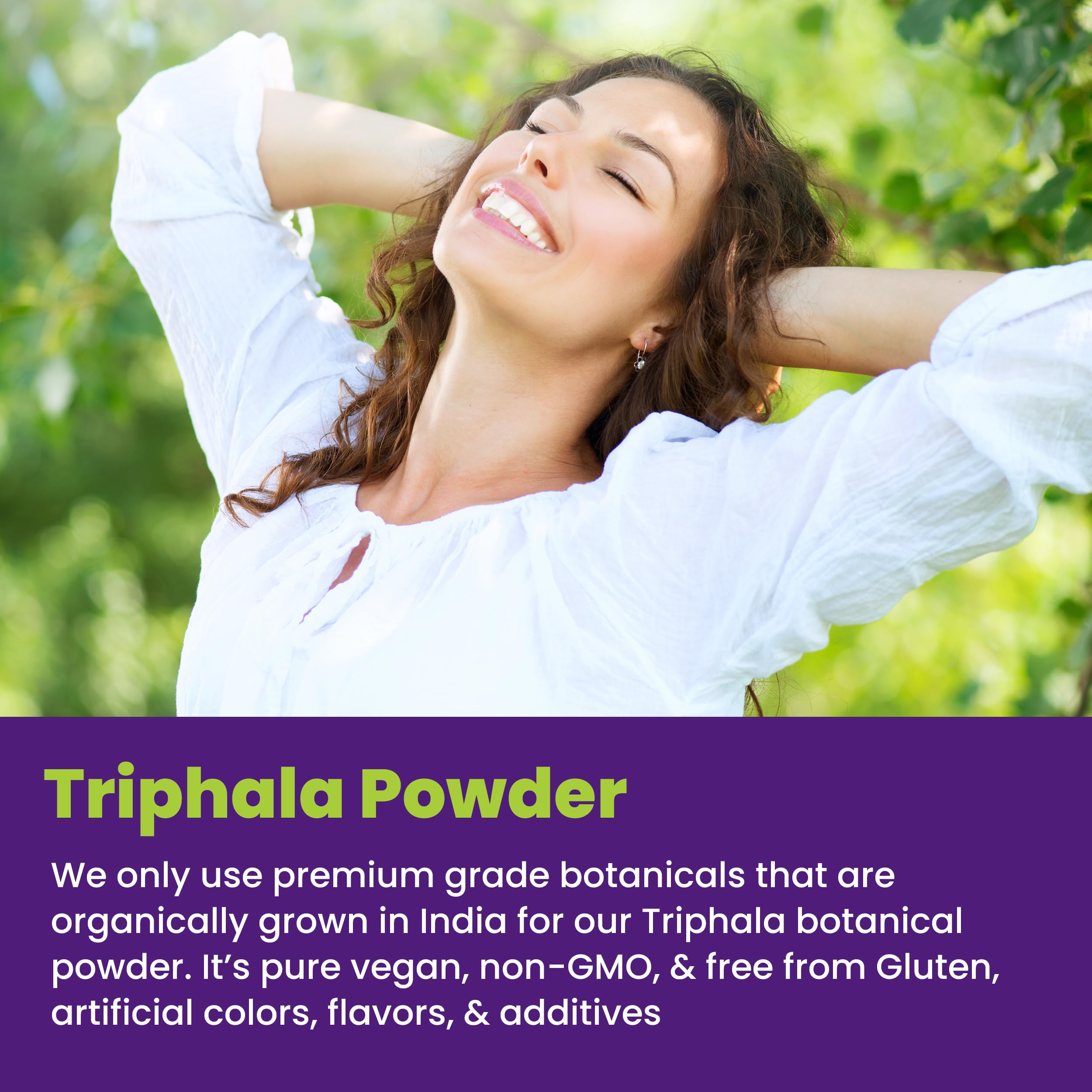 vegan triphala powder supplement