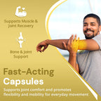 Vegan turmeric capsules for joint support
