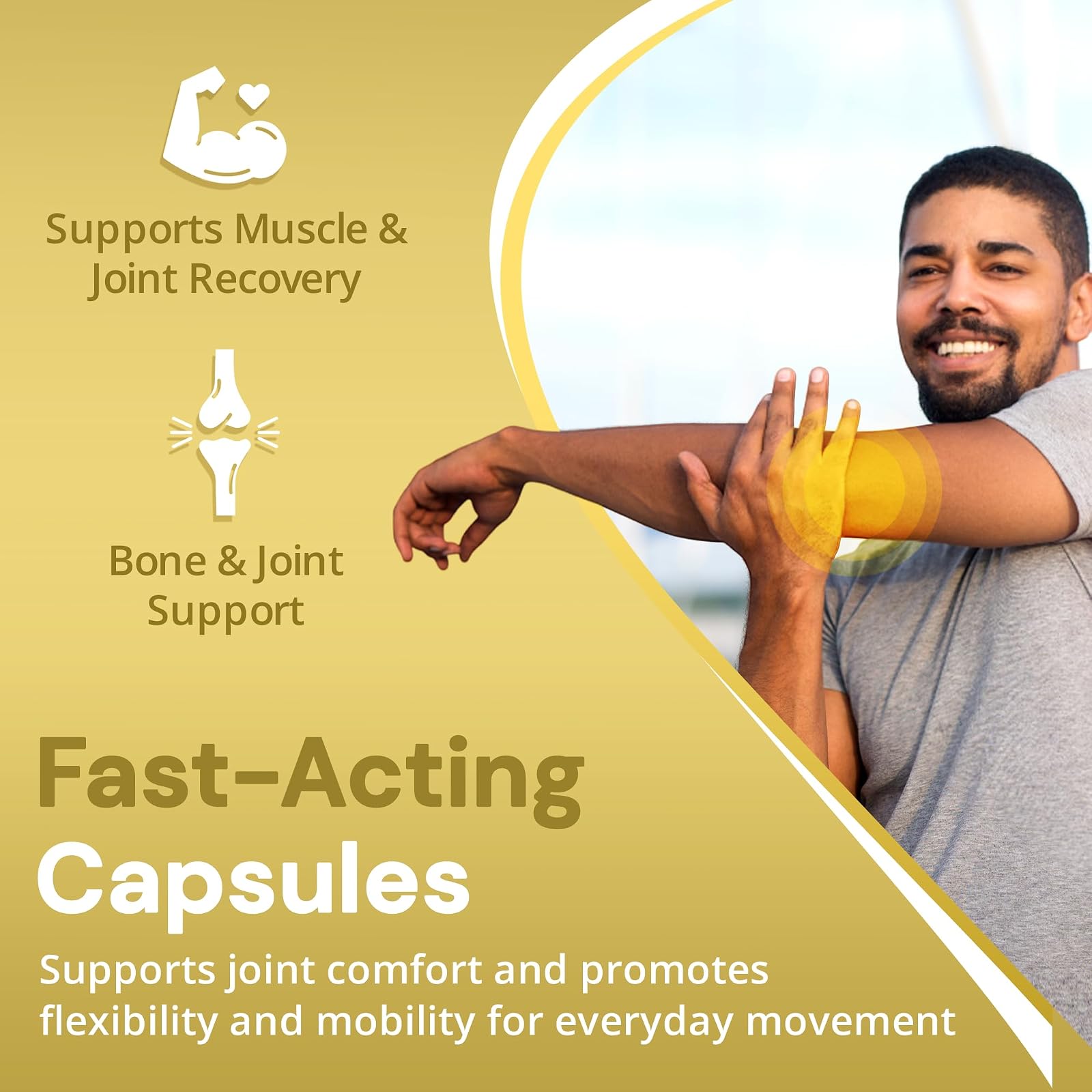 Vegan turmeric capsules for joint support