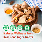 Vegan turmeric capsules for vitality
