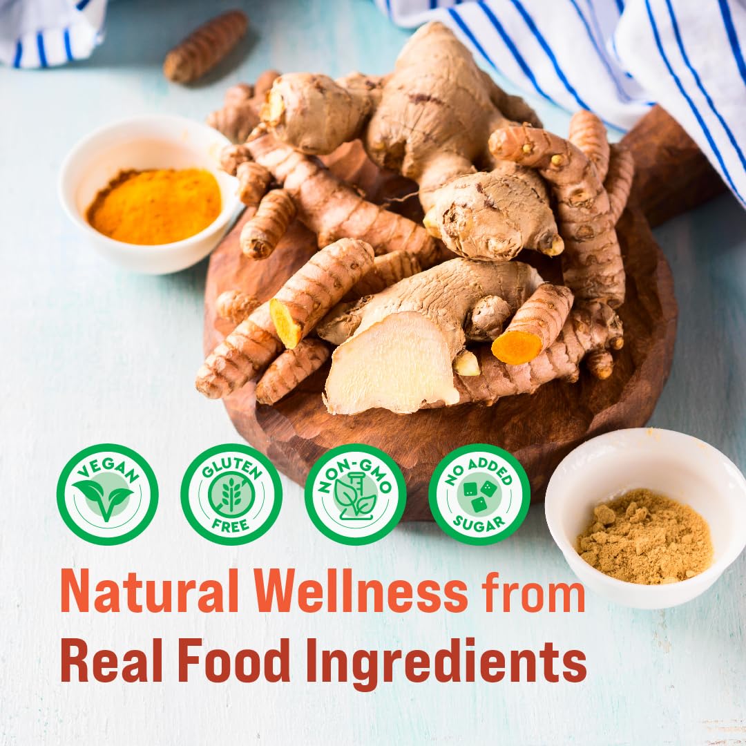 Vegan turmeric capsules for vitality