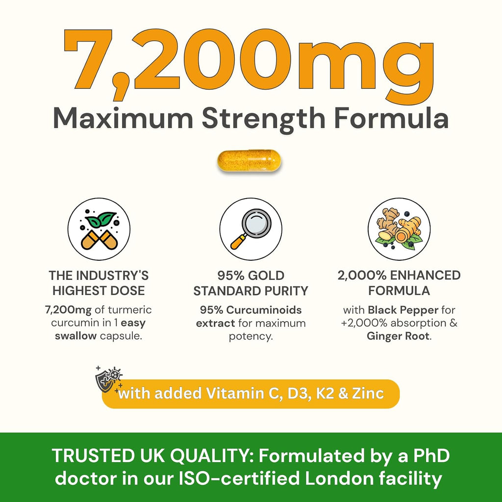 Vegan turmeric capsules for wellness