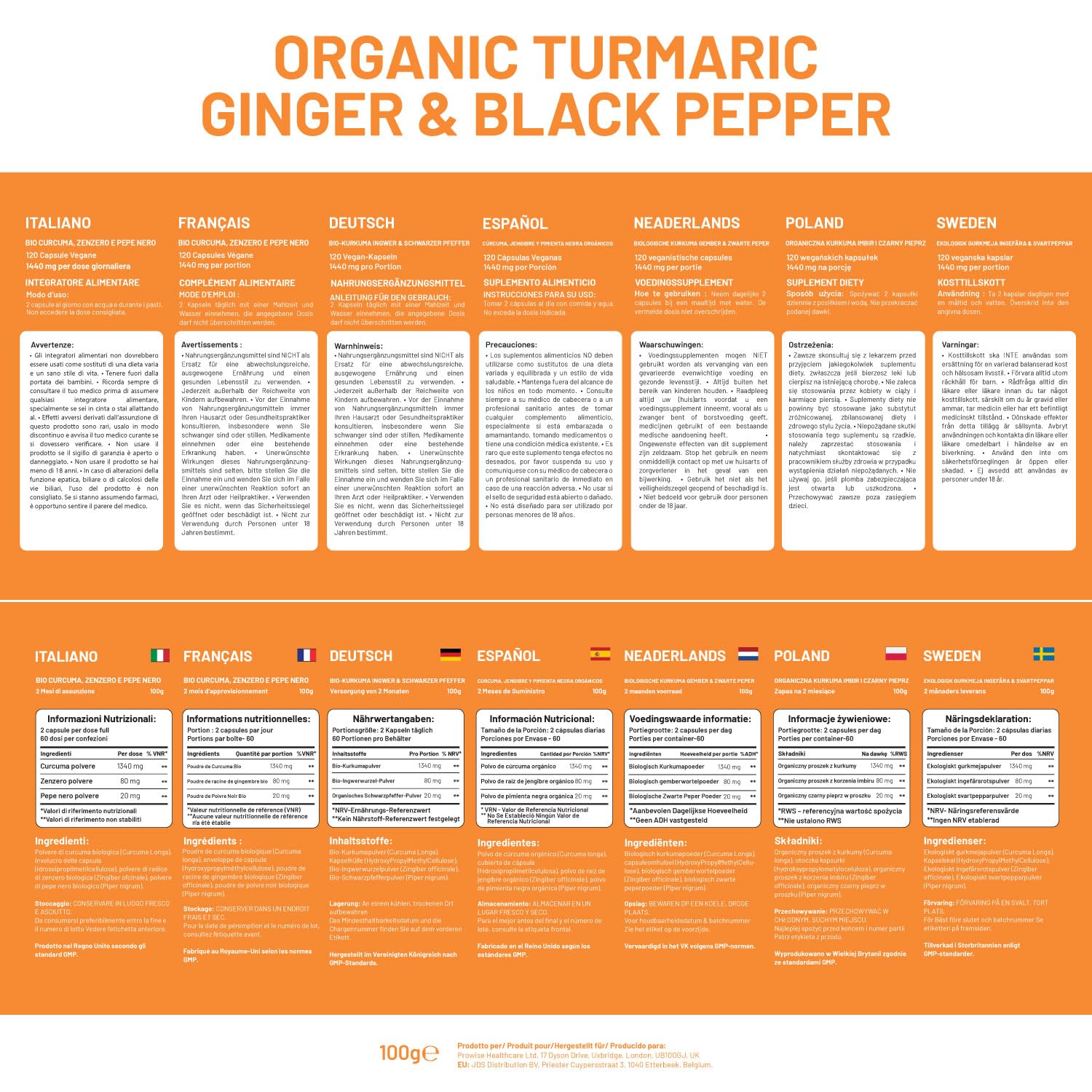 Vegan turmeric curcumin for natural health