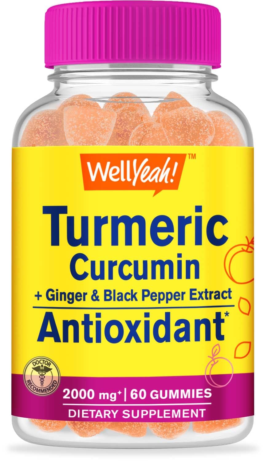 vegan turmeric curcumin gummies for health