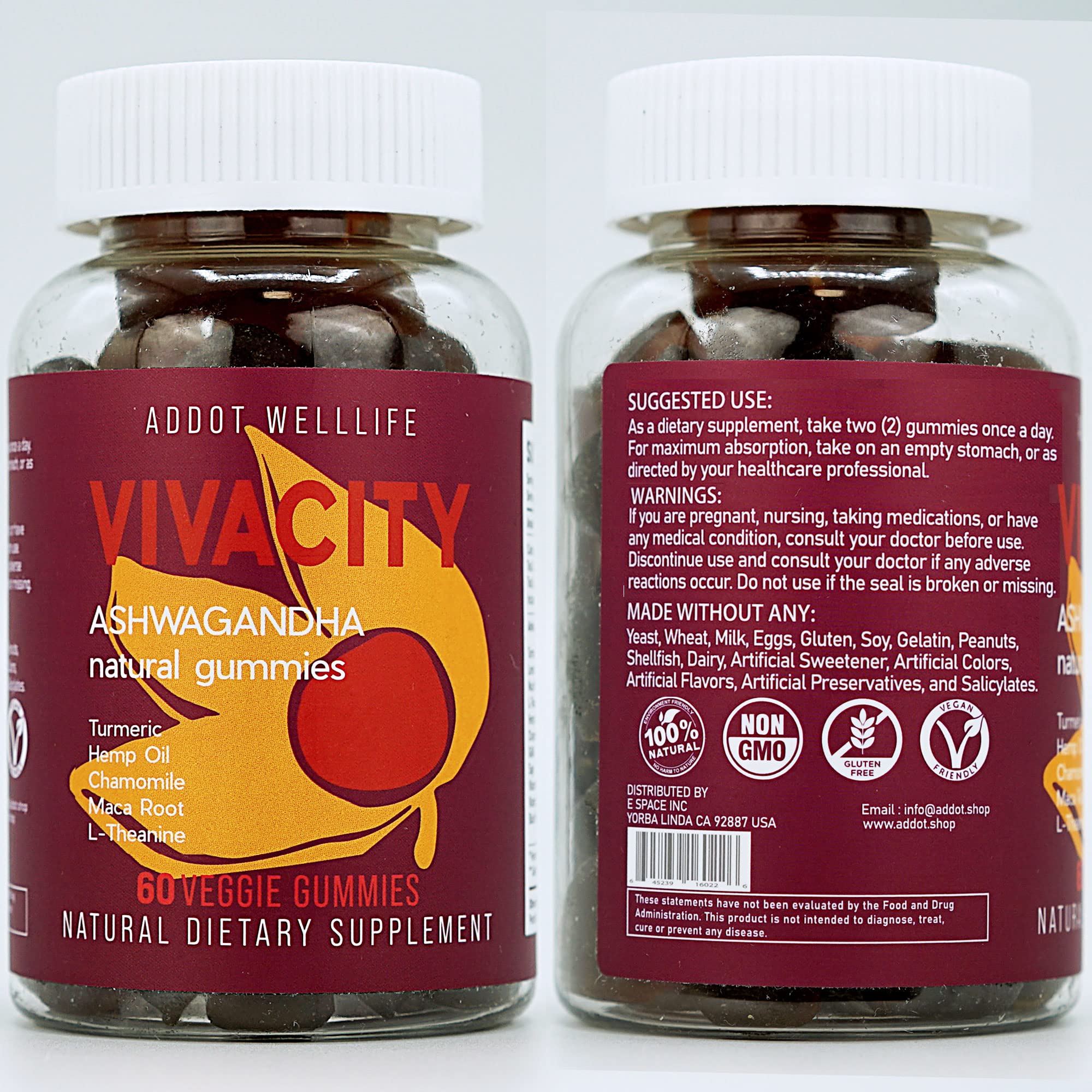 Vegan turmeric gummies for energy