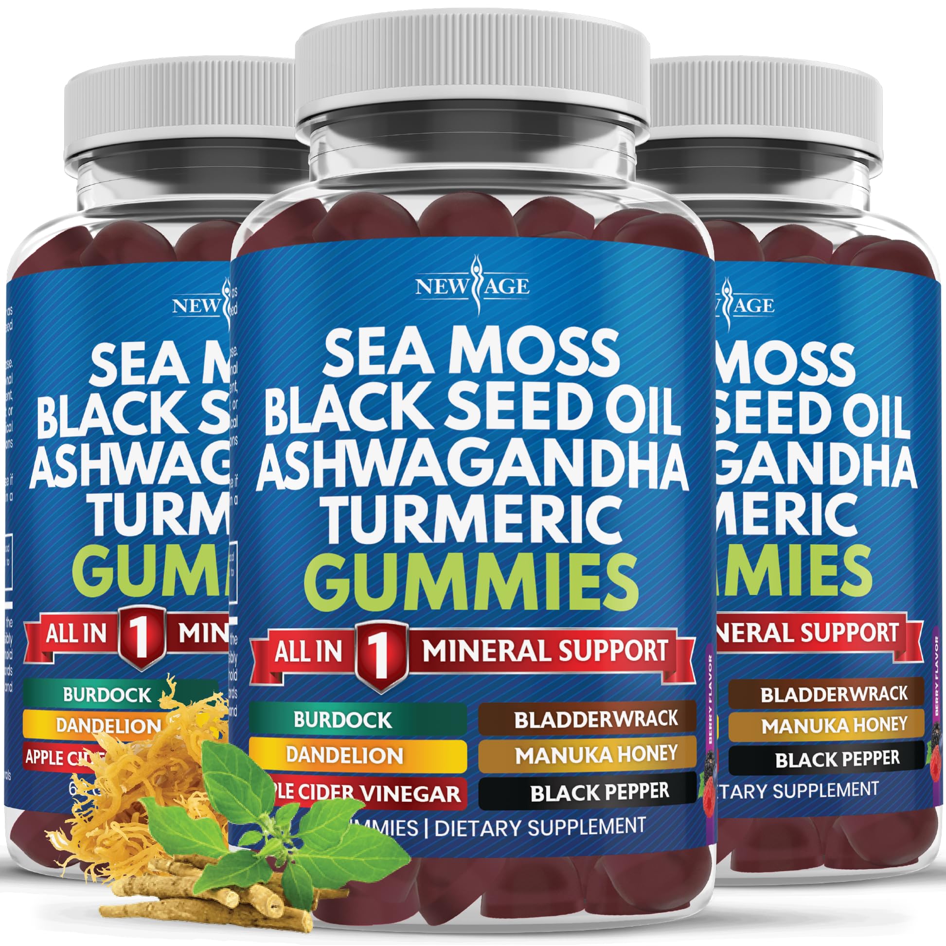 vegan turmeric sea moss gummies