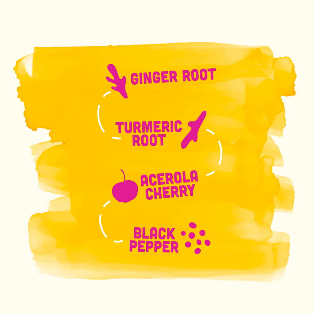 Vegan turmeric shot for daily wellness