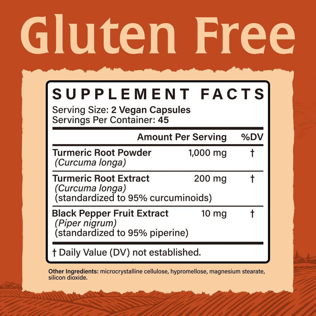 vegan turmeric supplement for brain support