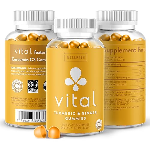 Vegan turmeric supplement for inflammation relief