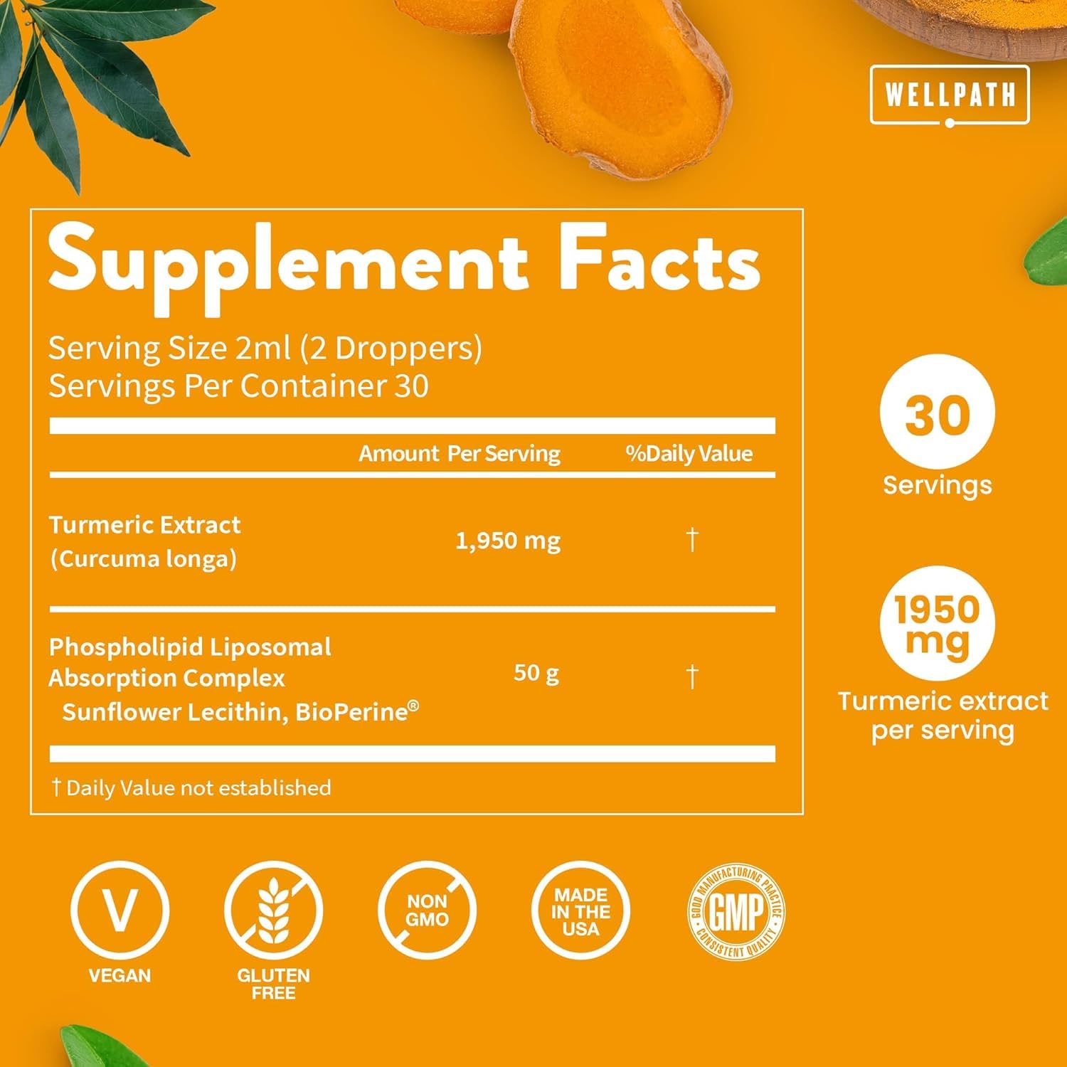 vegan turmeric supplement for wellness