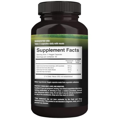 vegan turmeric supplement with garlic