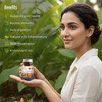 Vegan turmeric tablets for holistic health